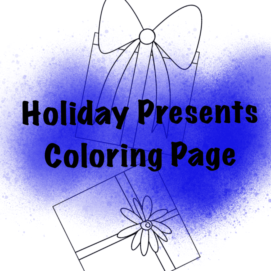 Happy Holidays Coloring Page - Intentions of Light